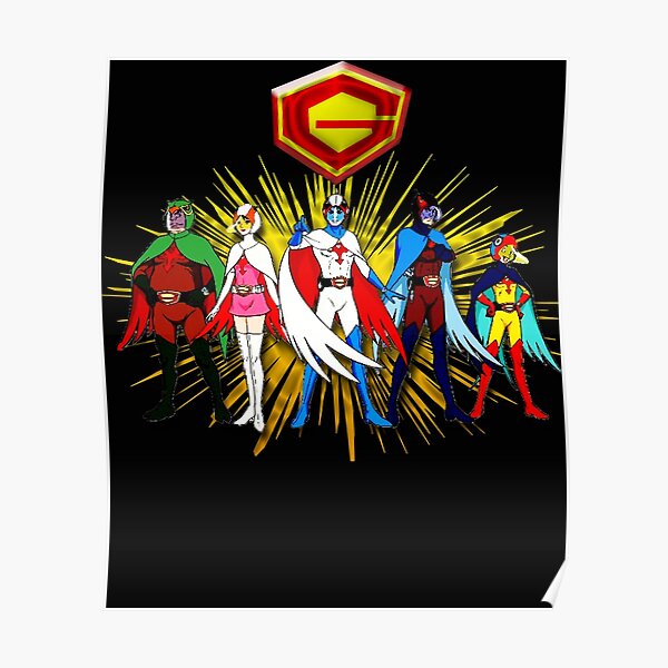 Póster «Camiseta básica del equipo Gatchaman de la batalla de los ...