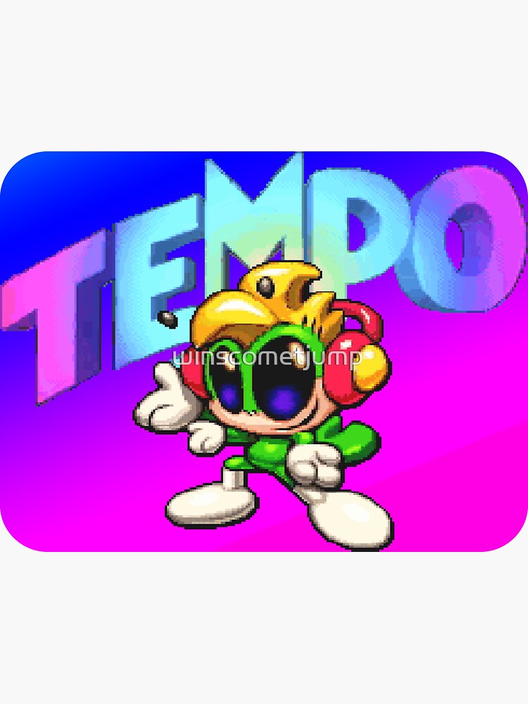 "Tempo (32X Title Screen)" Sticker for Sale by winscometjump | Redbubble