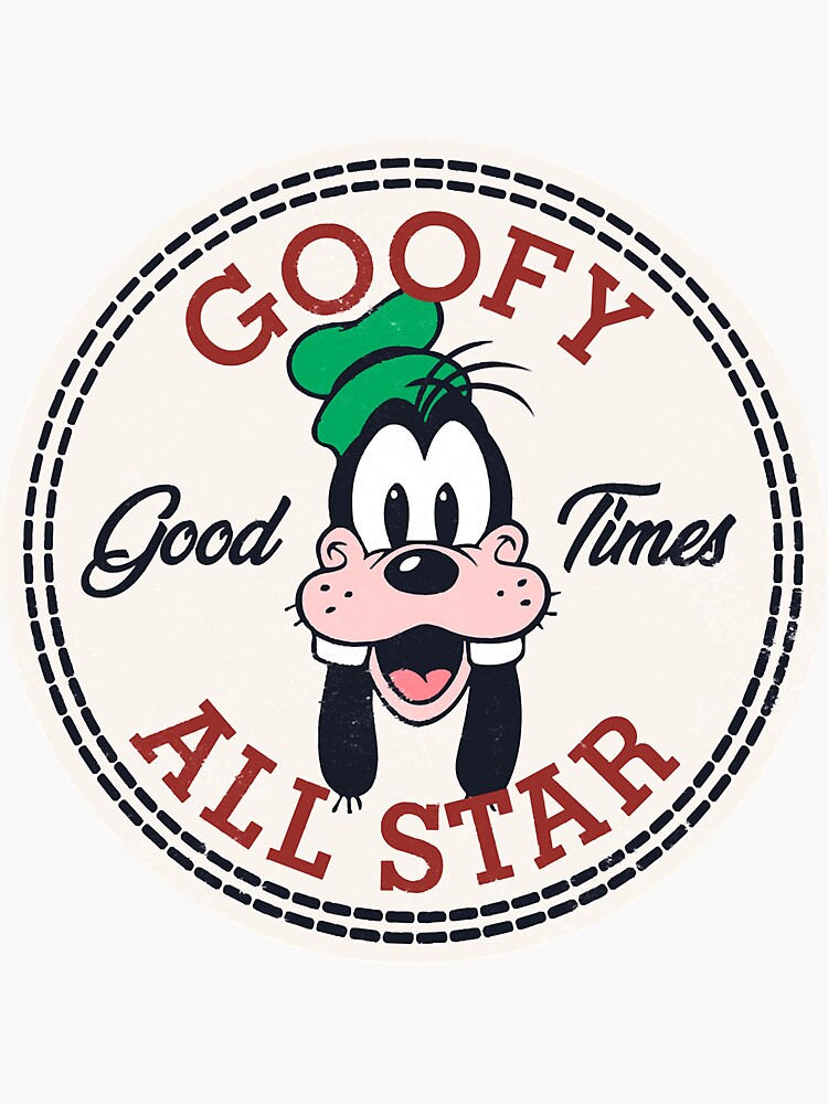 "Goofy Converses Logo" Sticker for Sale by AnthonyJo01 | Redbubble