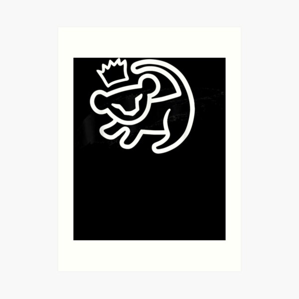 "Lion King Simba Cave Painting Smear Graphic" Art Print for Sale by ...
