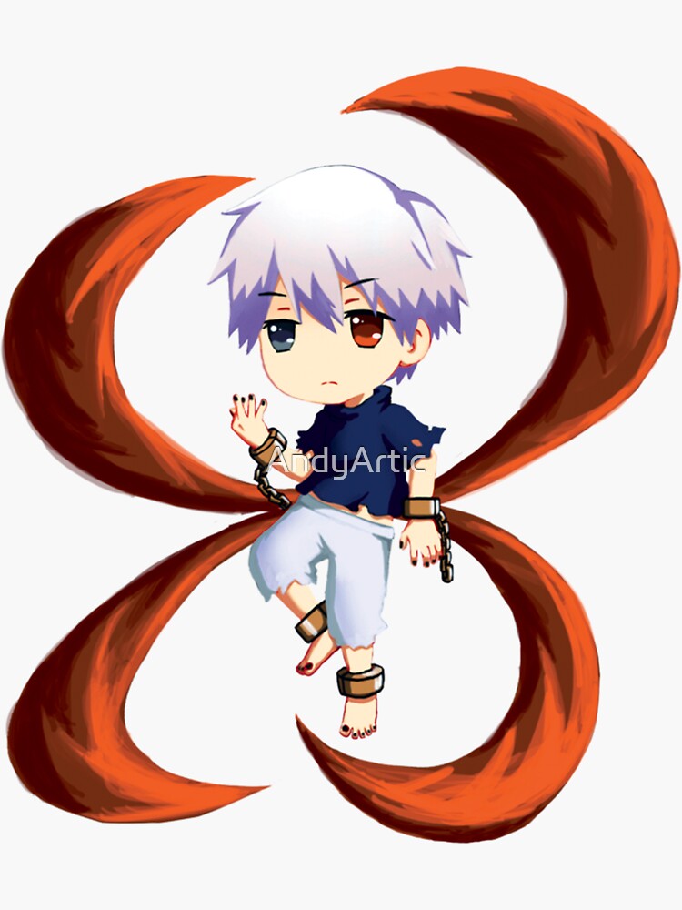"chibi ken kaneki" Sticker by AndyArtic | Redbubble