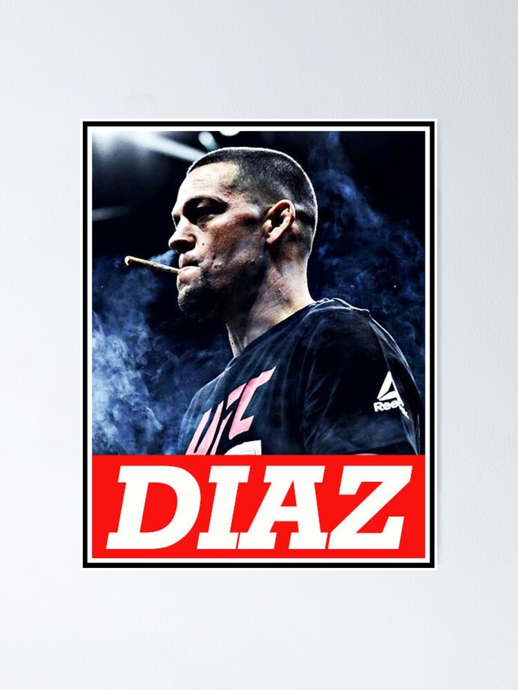 "NATE DIAZ" Poster for Sale by bronwynprothero | Redbubble
