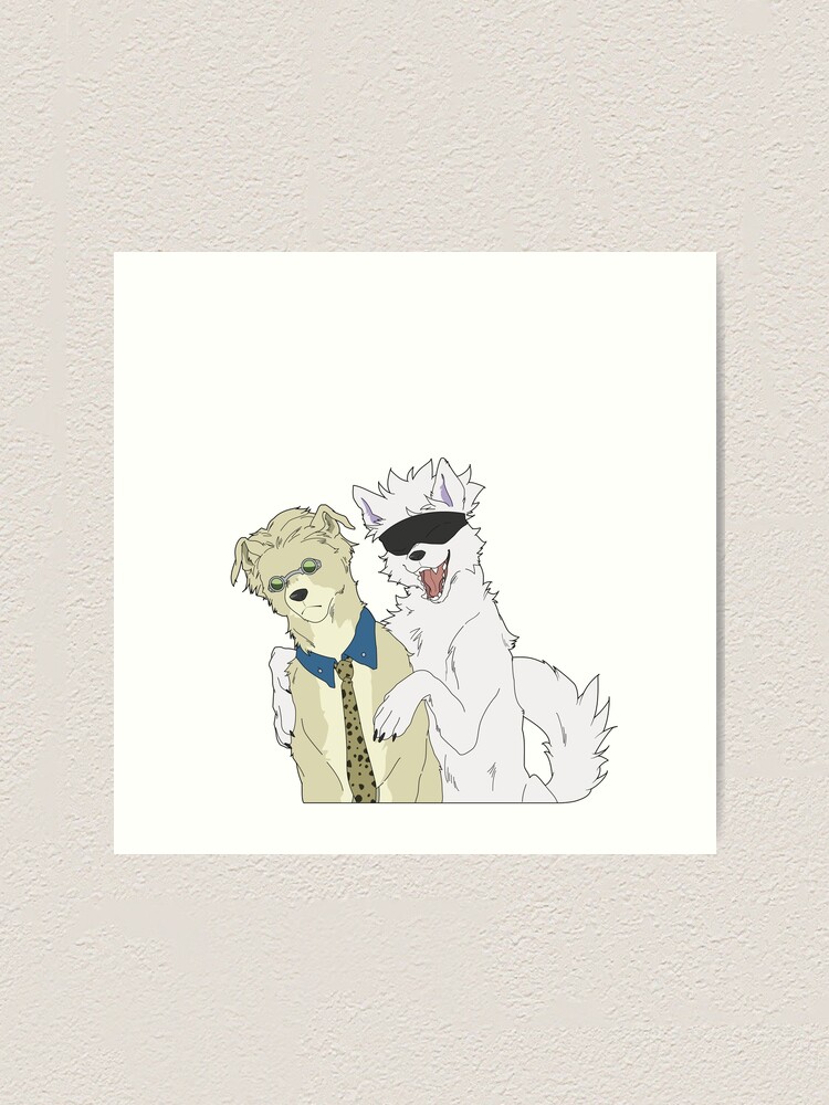 "Jujutsu Dogs Nanami and Gojou" Art Print for Sale by ChibiCheems ...