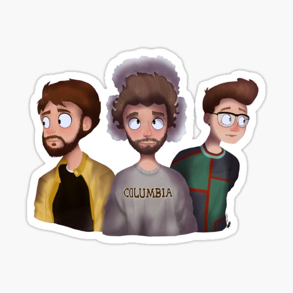 "AJR Brothers Animated" Sticker by StylesDesignCo | Redbubble