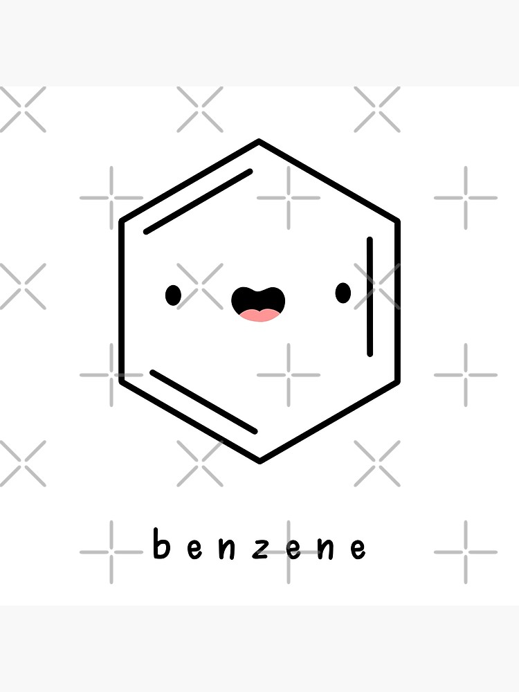 "Kawaii Benzene Hydrocarbon Ring " Art Print for Sale by SofiaSava01 ...