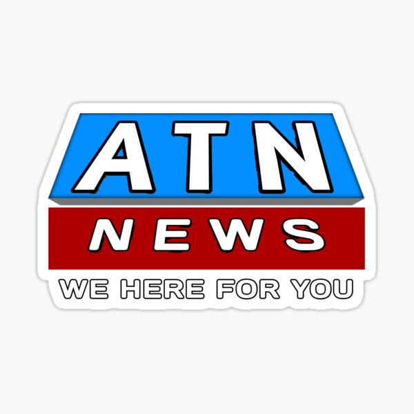 "ATN NEWS ( Succession ) Premiere Logo" Sticker for Sale by BubbleWhite ...