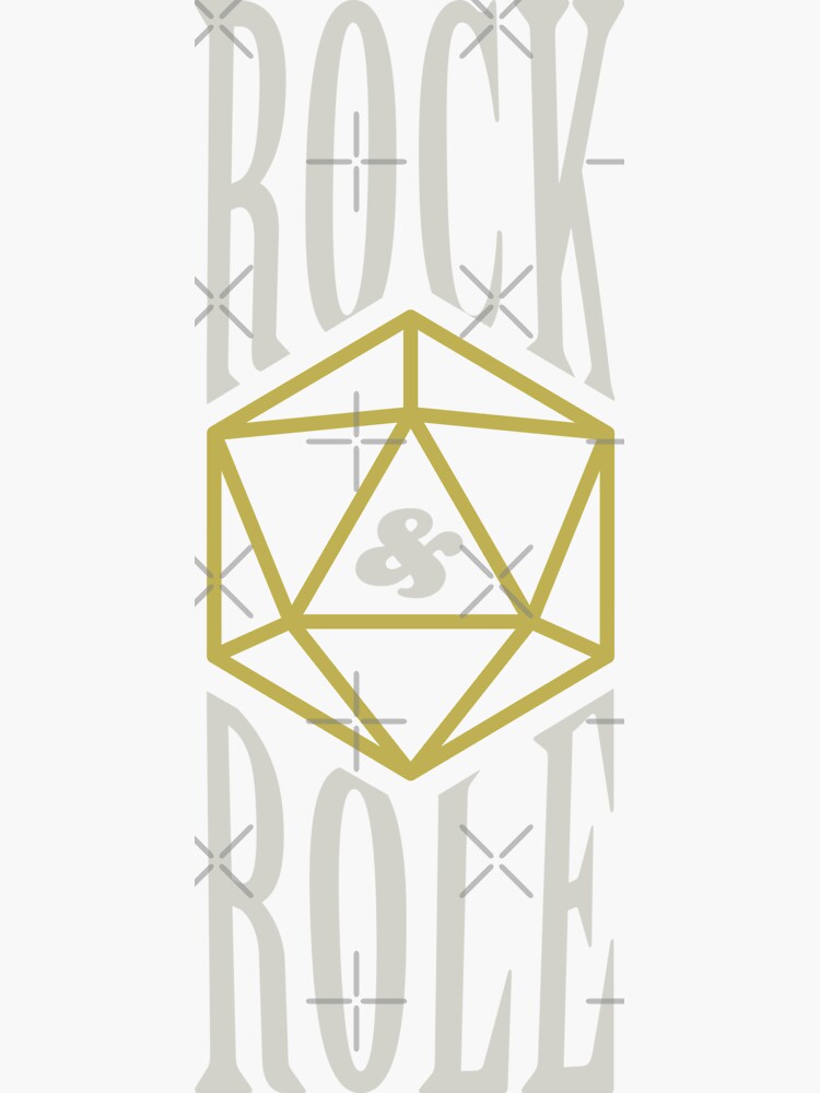 "Rock and Role DnD Band Logo" Sticker for Sale by DnlDesigns | Redbubble