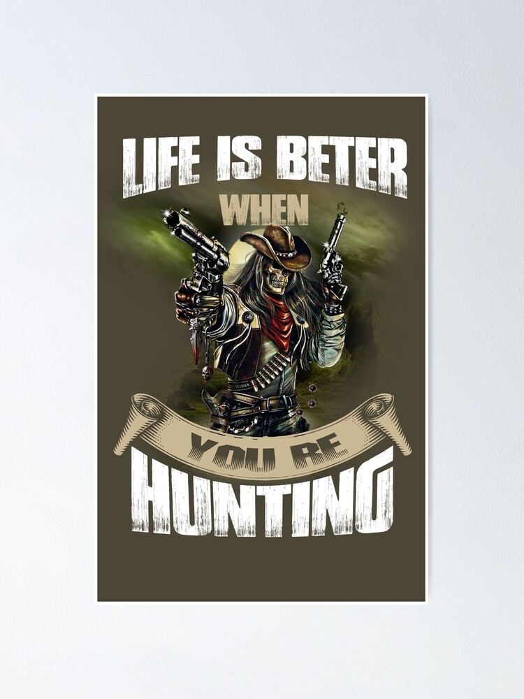 "Grim Reaper Hunter" Poster for Sale by SilvinaNoemi | Redbubble