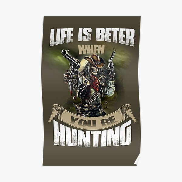 "Grim Reaper Hunter" Poster for Sale by SilvinaNoemi | Redbubble