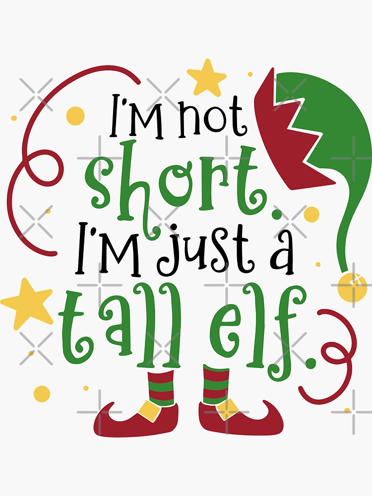 "SHORT ELF" Sticker for Sale by monkandmoo | Redbubble