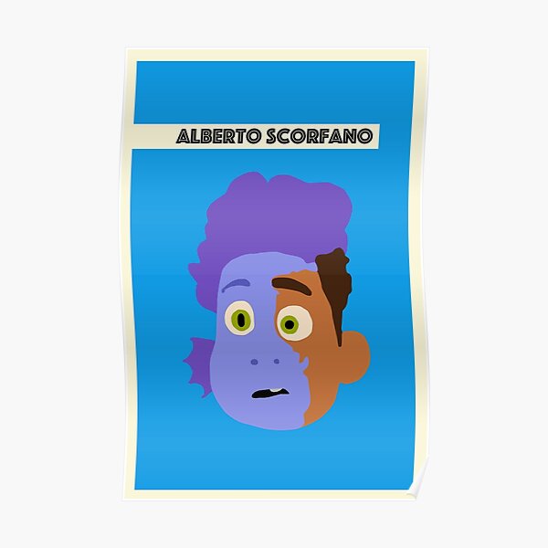"Alberto Scorfano fanart LUCA 2021" Poster for Sale by MGraweyFilms ...
