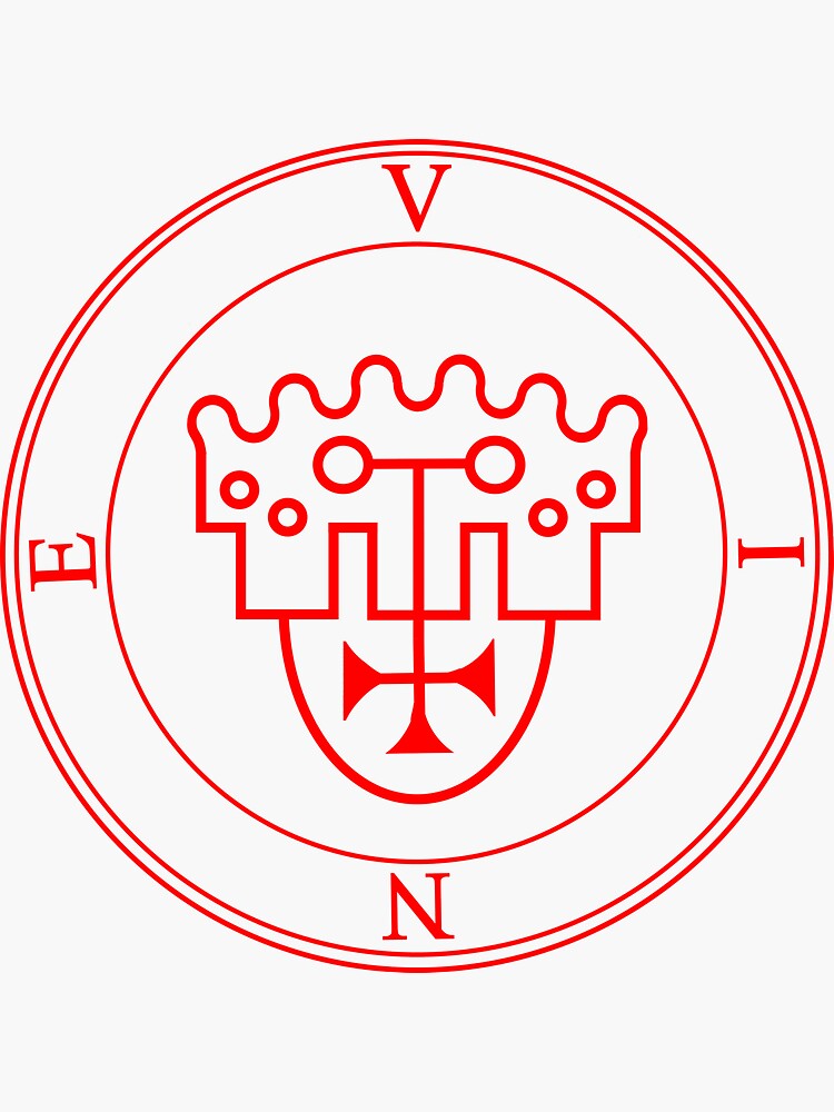 "Vine - Goetia (red)" Sticker for Sale by Shadow-Kingdom | Redbubble