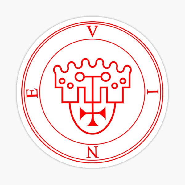 "Vine - Goetia (red)" Sticker for Sale by Shadow-Kingdom | Redbubble
