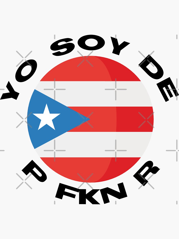 "Simple P FKN R Puerto Rican Graphic" Sticker for Sale by beefedupgan ...