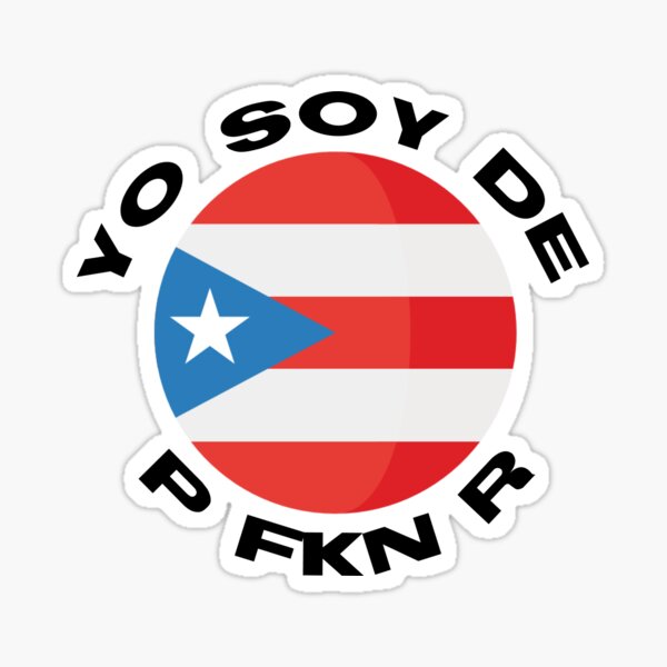"Simple P FKN R Puerto Rican Graphic" Sticker for Sale by beefedupgan ...