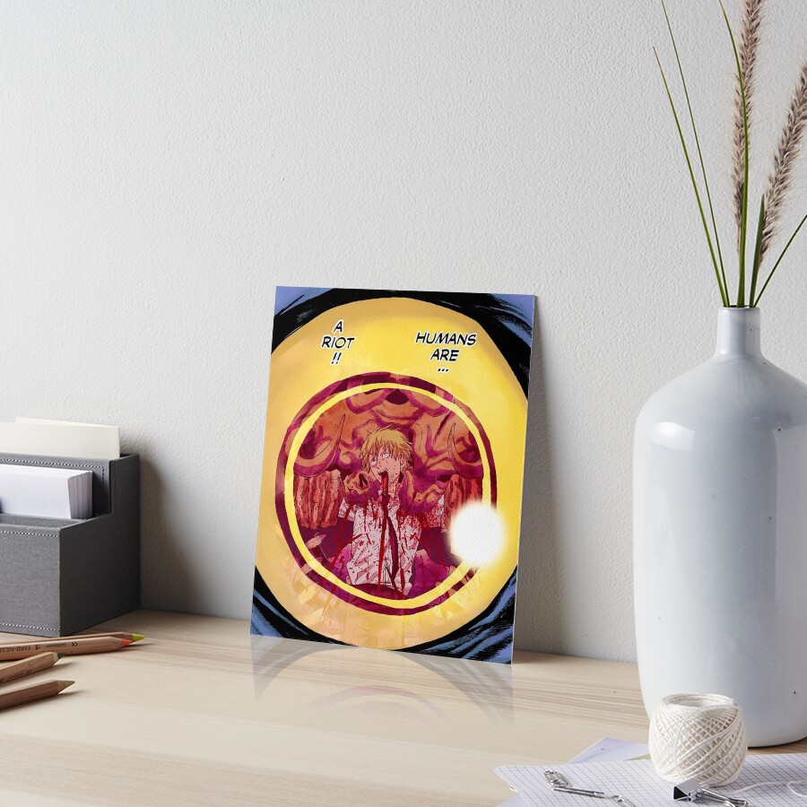 "Denji Colored Panel | Chainsaw man" Art Board Print by AoiDoi | Redbubble