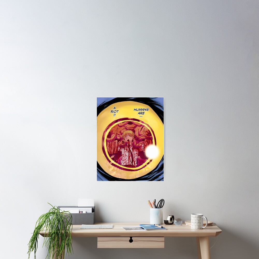 "Denji Colored Panel | Chainsaw man" Poster by AoiDoi | Redbubble