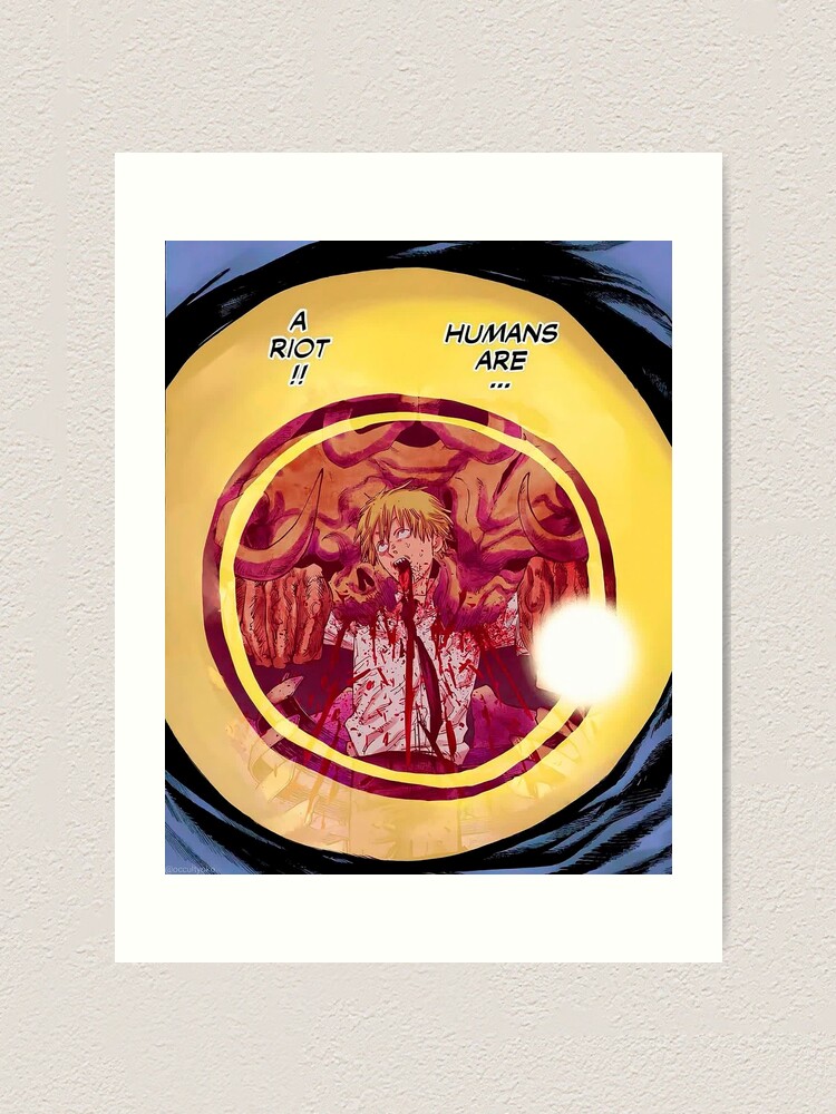 "Denji Colored Panel | Chainsaw man" Art Print by AoiDoi | Redbubble