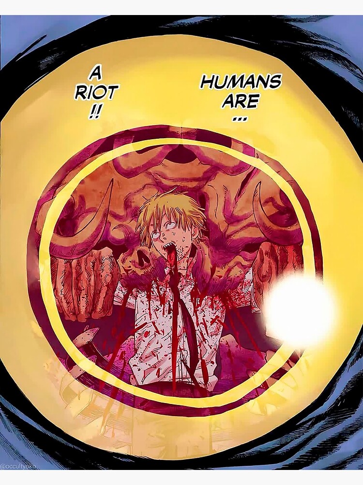 "Denji Colored Panel | Chainsaw man" Poster by AoiDoi | Redbubble