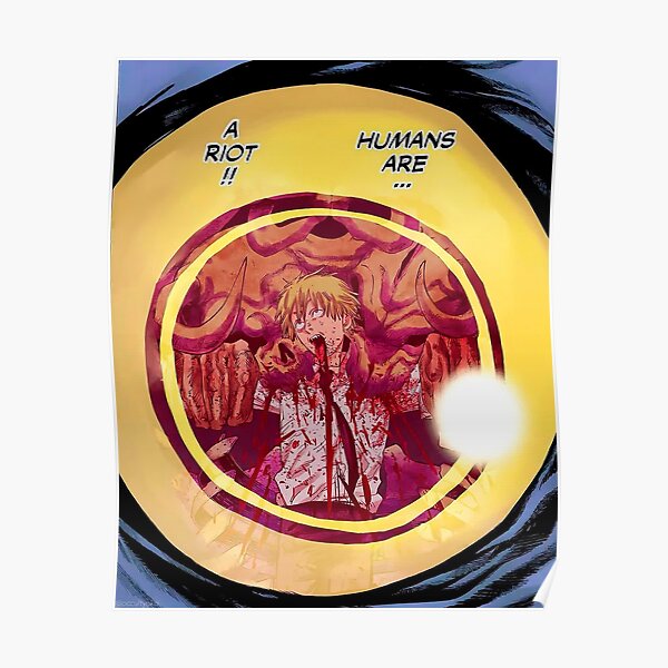 "Denji Colored Panel | Chainsaw man" Poster by AoiDoi | Redbubble