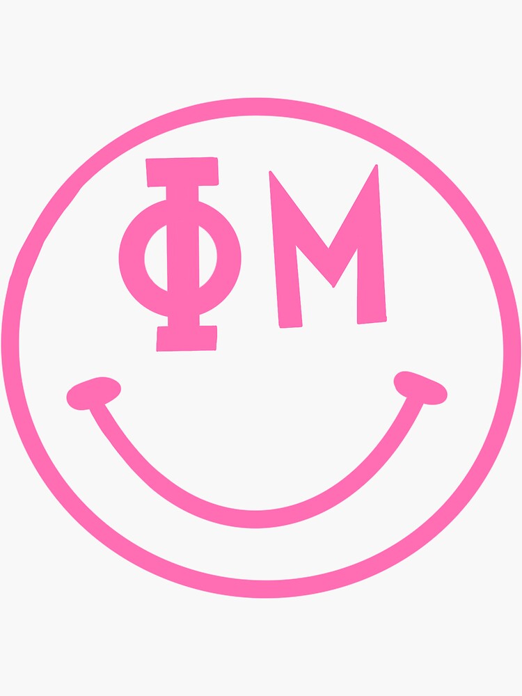 "Greek letter smiley face" Sticker by emmakatebuch | Redbubble