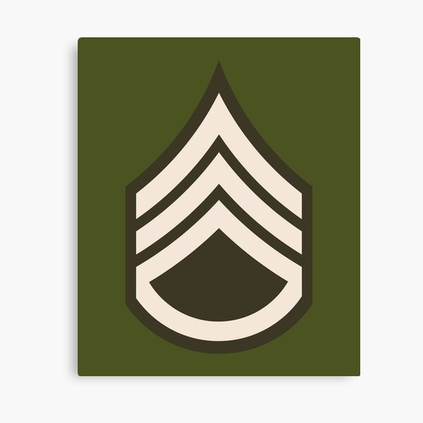 "US ARMY STAFF SERGEANT STRIPES E-6 RANK" Canvas Print for Sale by ...