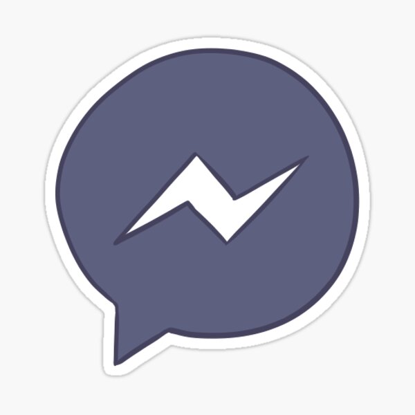 "Messenger Logo" Sticker for Sale by tycheeshop | Redbubble