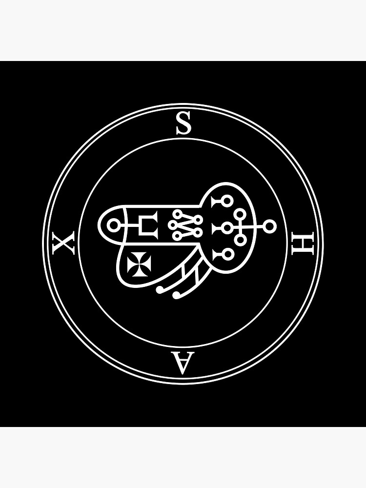 "Shax - Goetia (white)" Poster for Sale by Shadow-Kingdom | Redbubble