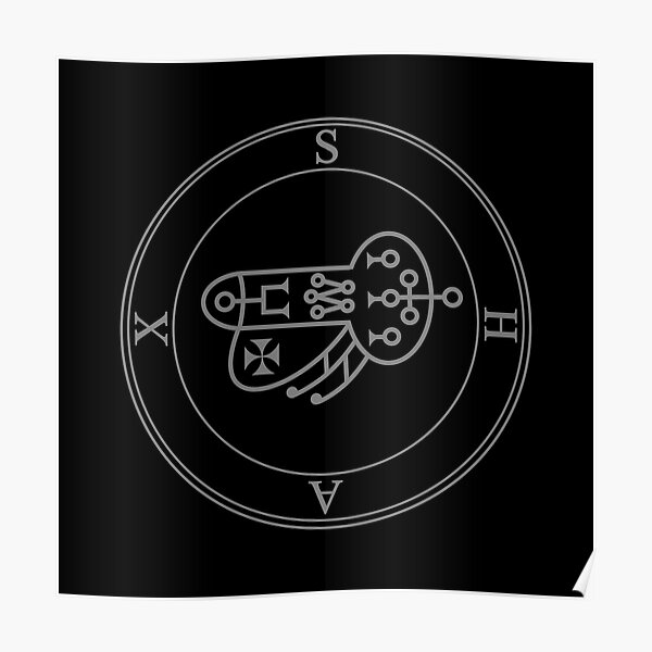 "Shax - Goetia (grey)" Poster by Shadow-Kingdom | Redbubble