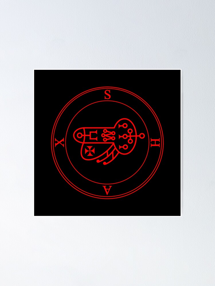 "Shax - Goetia (red)" Poster for Sale by Shadow-Kingdom | Redbubble