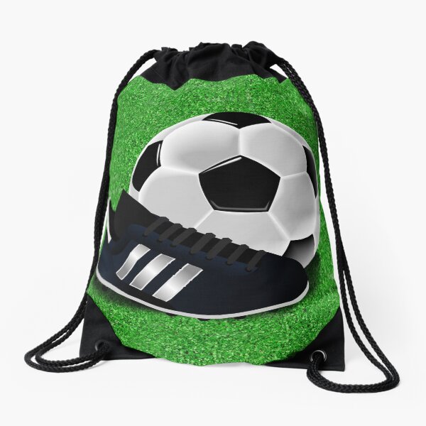 "Soccer Cleat and Soccer Ball" Drawstring Bag for Sale by Gravityx9 ...