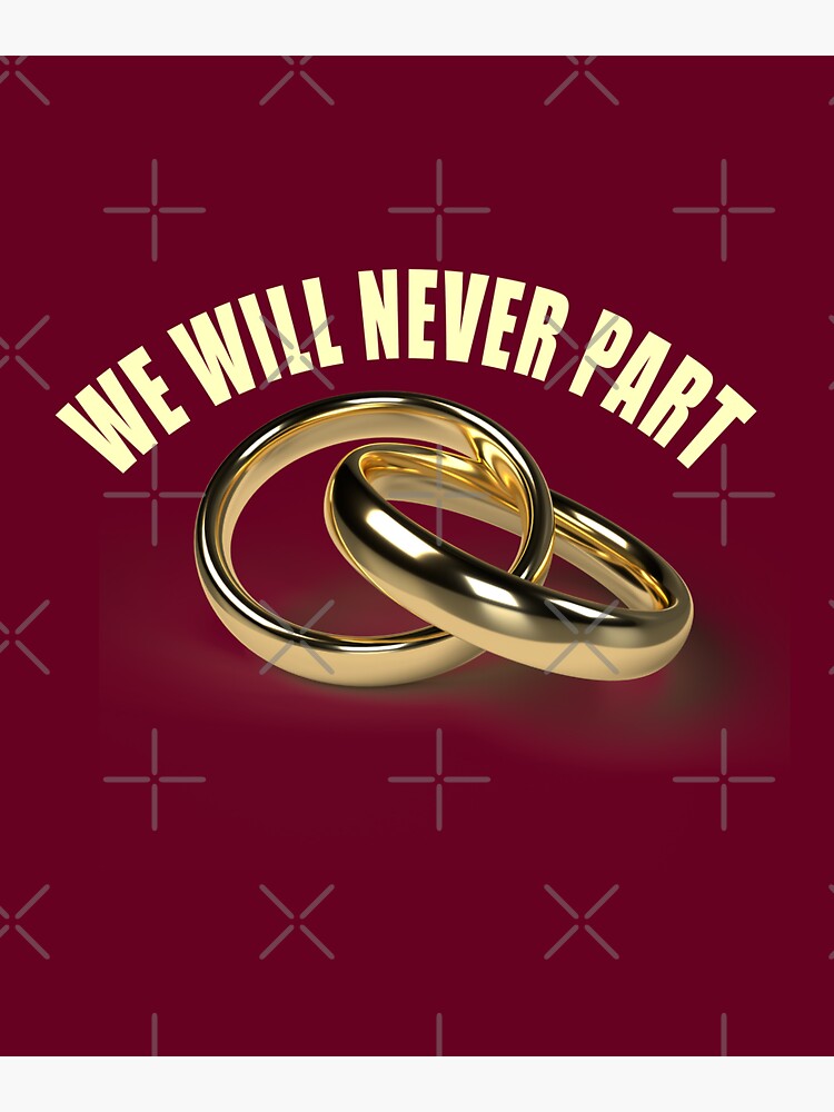 "We will never part love" Sticker for Sale by fashionshirt1 | Redbubble