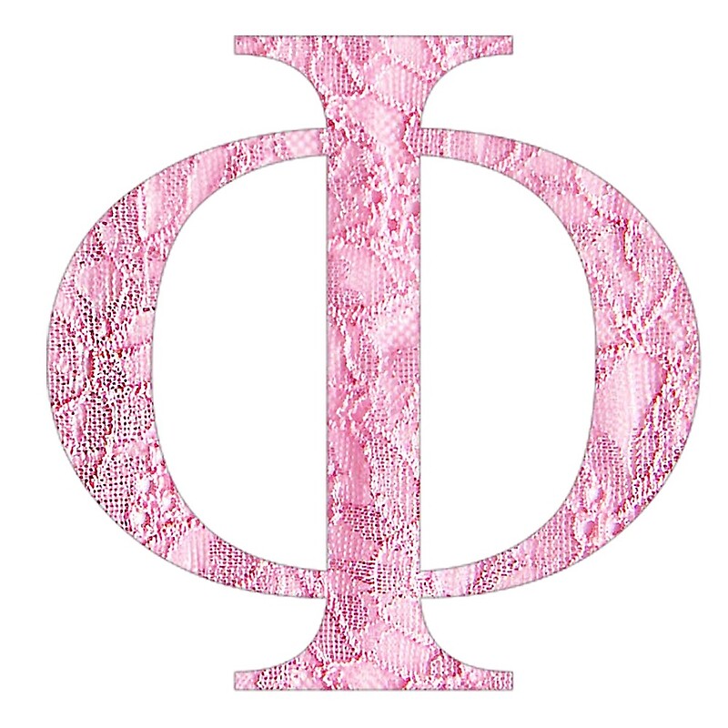 "Phi- Lace- Greek Letter" by Hope Schmeiser | Redbubble