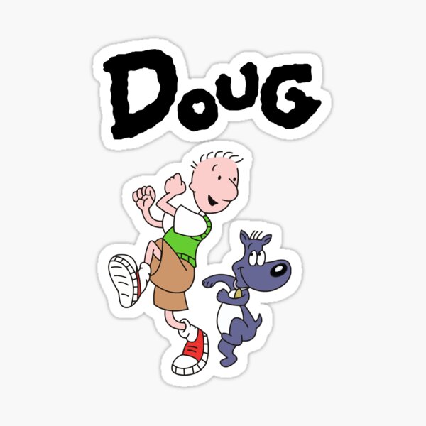 "Doug-Funnie Pork Chop" Sticker for Sale by franccamac | Redbubble