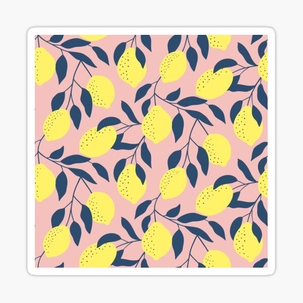 "Lemon Colorful Summer Fruit" Sticker by JennileeArt | Redbubble