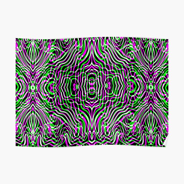 "Geometry pattern "Psycho Vibes"" Poster for Sale by TribuAvatar ...