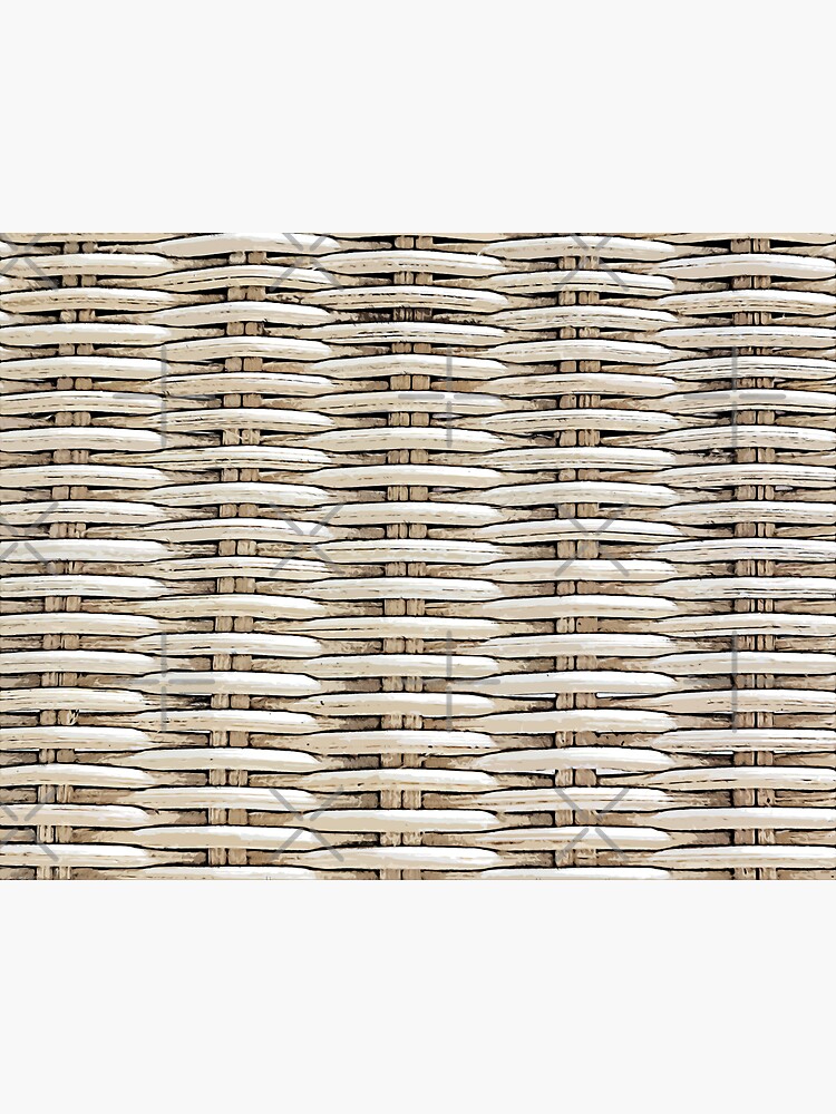 "Rattan texture color art" Sticker for Sale by artdragongift | Redbubble