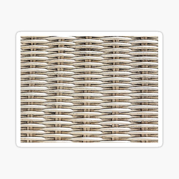 "Rattan texture color art" Sticker for Sale by artdragongift | Redbubble