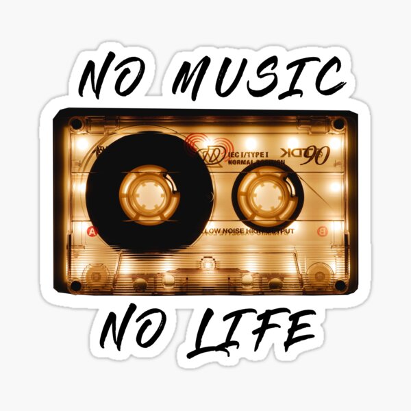 "No Music No Life" Sticker by FashionTown | Redbubble