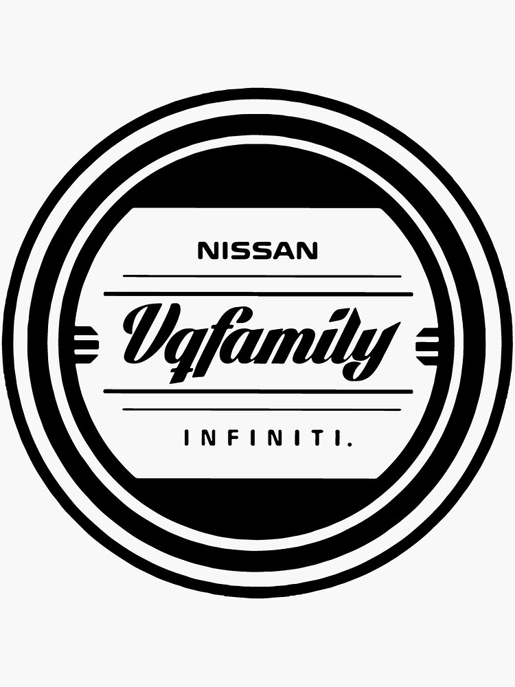 "VQ Family Sticker " Sticker for Sale by ferrari71298 | Redbubble
