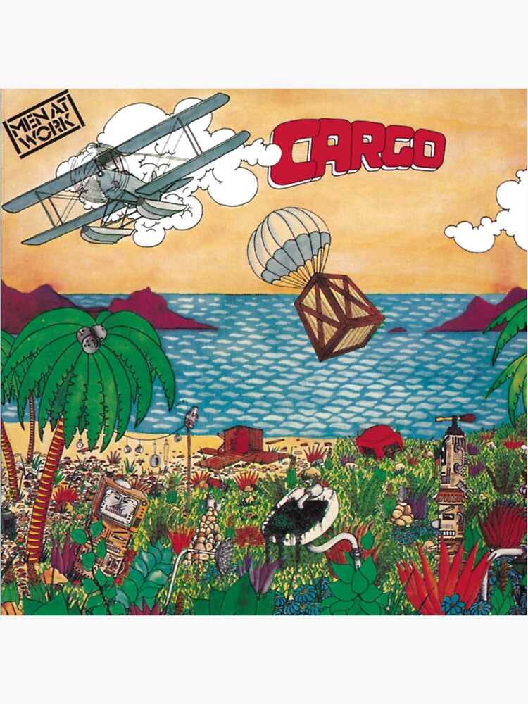 "MEN AT WORK" Sticker by TamKinkead | Redbubble