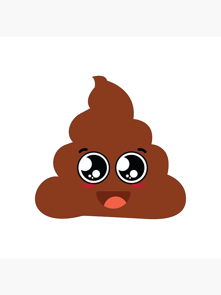 "Cute Poop Swirl Happy Blushing" Poster for Sale by SimplyyUnique ...