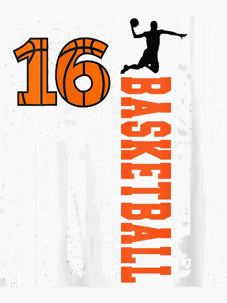 "Womens 16 Sixteen Number Basketball Jersey Tee Monogram USA Flag ...