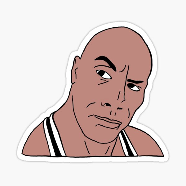 "The Rock" Sticker for Sale by dayjream | Redbubble