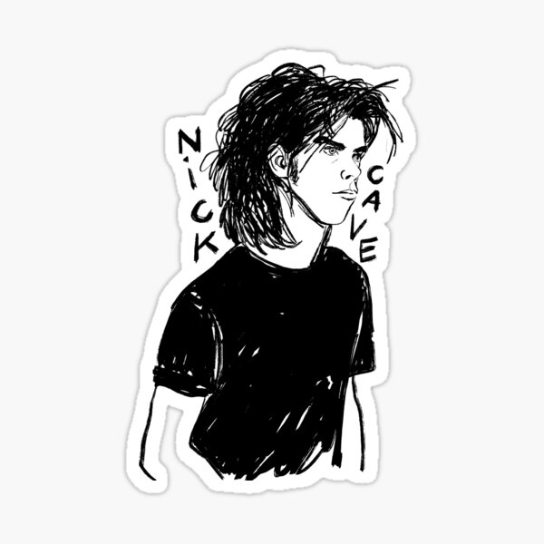"Nick Cave" Sticker for Sale by myladymayapple | Redbubble