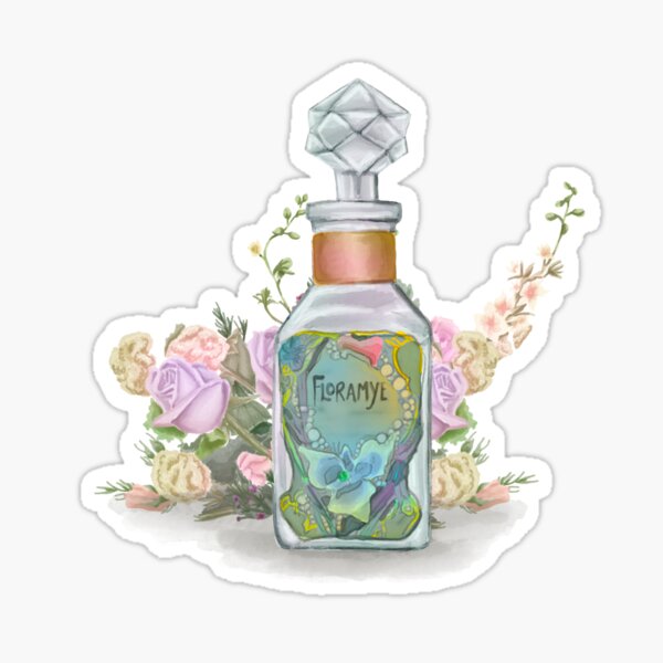 "Vintage perfume bottle " Sticker by MysticBohemia | Redbubble