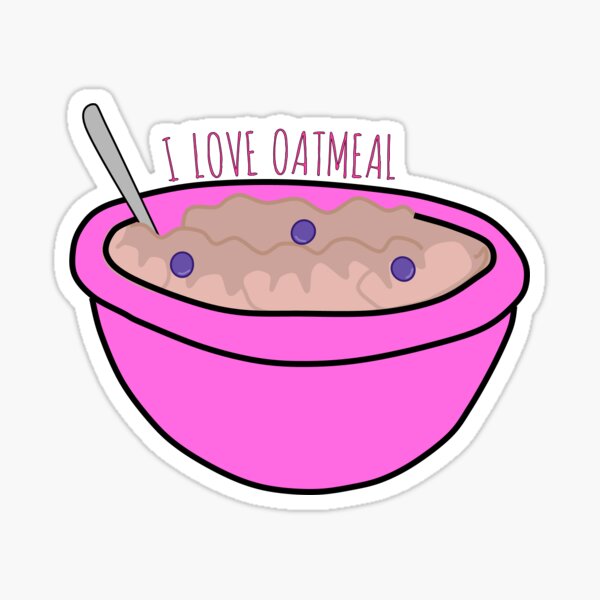 Oatmeal Stickers | Redbubble