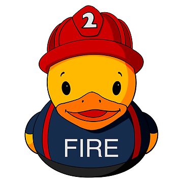 "Fire Chief Rubber Duck" Sticker for Sale by Alisha Ober | Redbubble