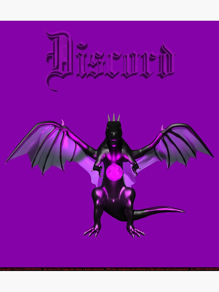 "558. Discord (male Raax Dragon)" Poster for Sale by ciullocorp | Redbubble