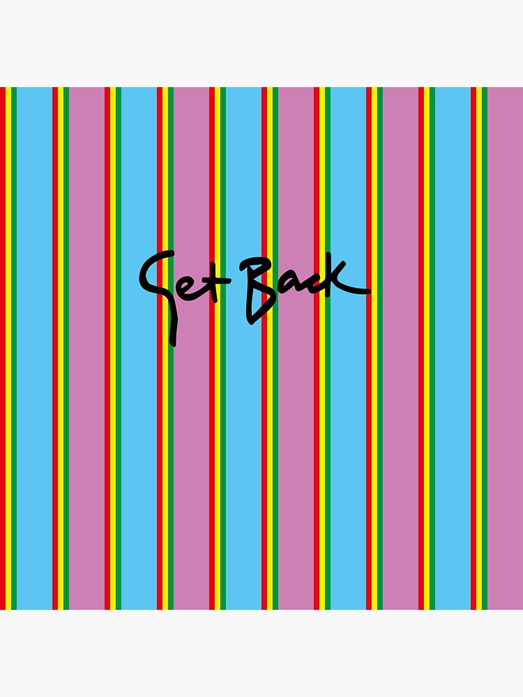 "John Lennon Get Back " Sticker for Sale by SambaSuitela | Redbubble